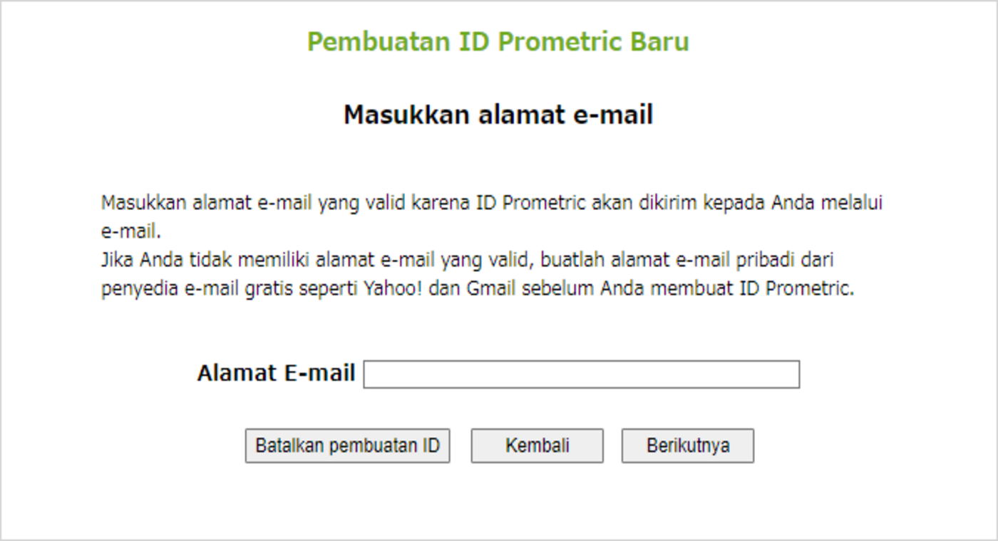 Prosedur pembuatan/reservasi ID | Informasi ujian | Tes keterampilan ...