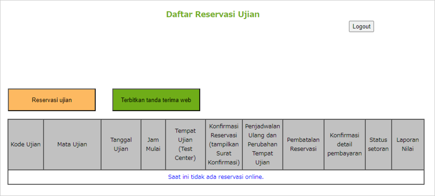 Prosedur pembuatan/reservasi ID | Informasi ujian | Tes keterampilan ...